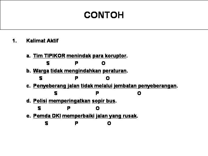 Yuk Simak Contoh Kalimat Pasif Dengan Pola Spok Terlengkap Catatan