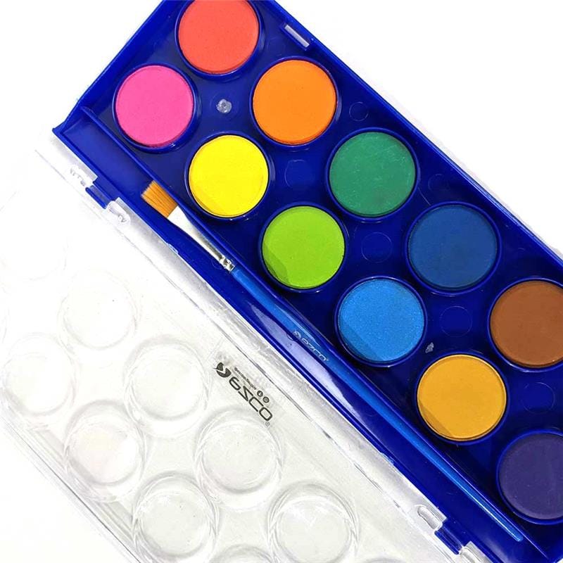 Acuarelas 12 Colores Con Pincel Precio De Mayorista