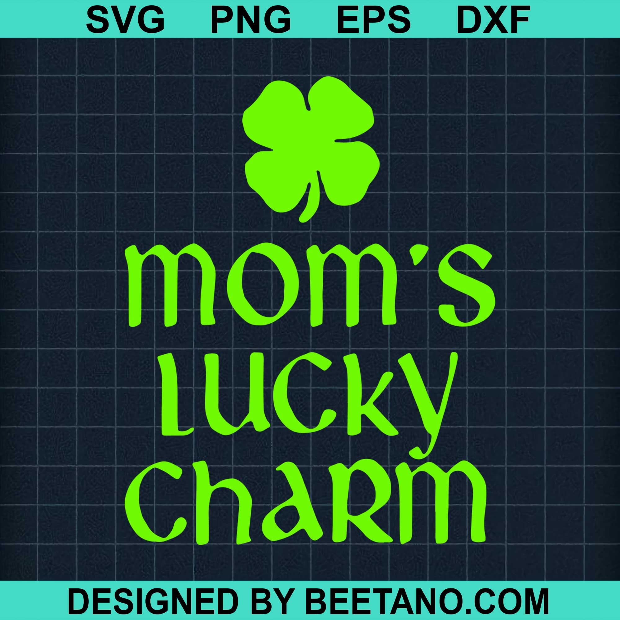 Moms Lucky Charm Svg Cut File For Cricut Machine Make Craft Handmade