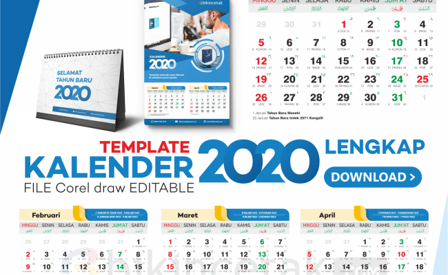 Download Template Kalender 2021 Format Cdr Lengkap Jawa Hijriyah Bila