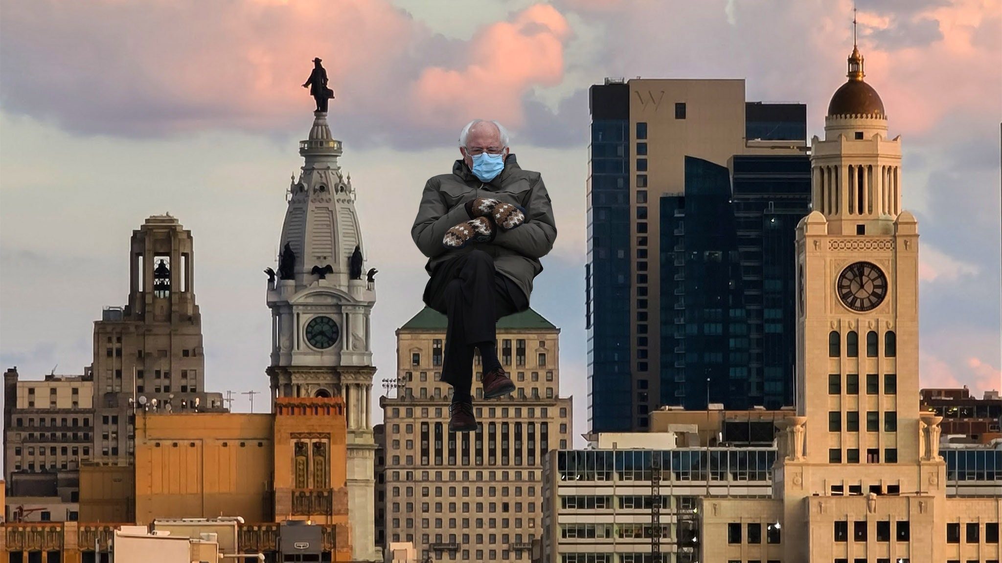 More Than 45 Philly Specific Bernie Sanders Mittens Memes