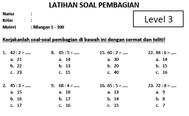 Belajar Matematika Kelas 3 Sd Tentang Pembagian Ratusan Dengan