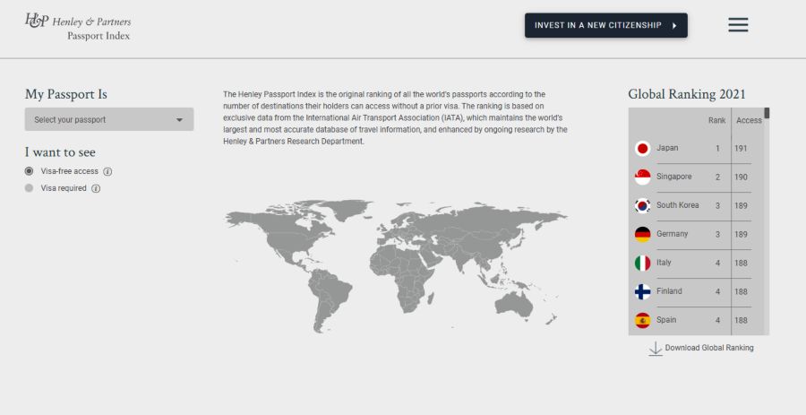 Os Passaportes Mais Poderosos Do Mundo Em 2021 Blog Andarilho