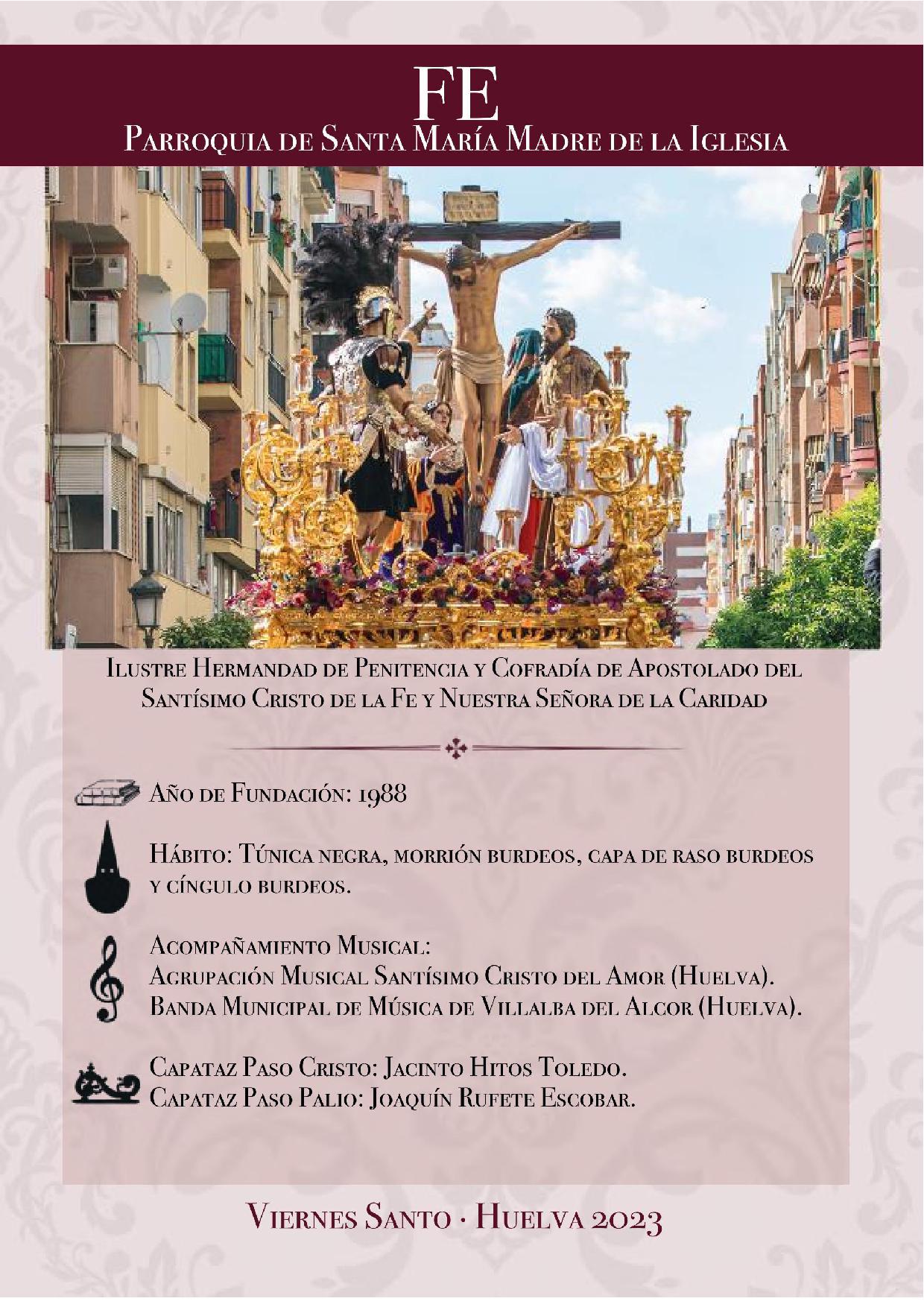 Horarios E Itinerarios De Las Procesiones De La Semana Santa De Huelva 2024