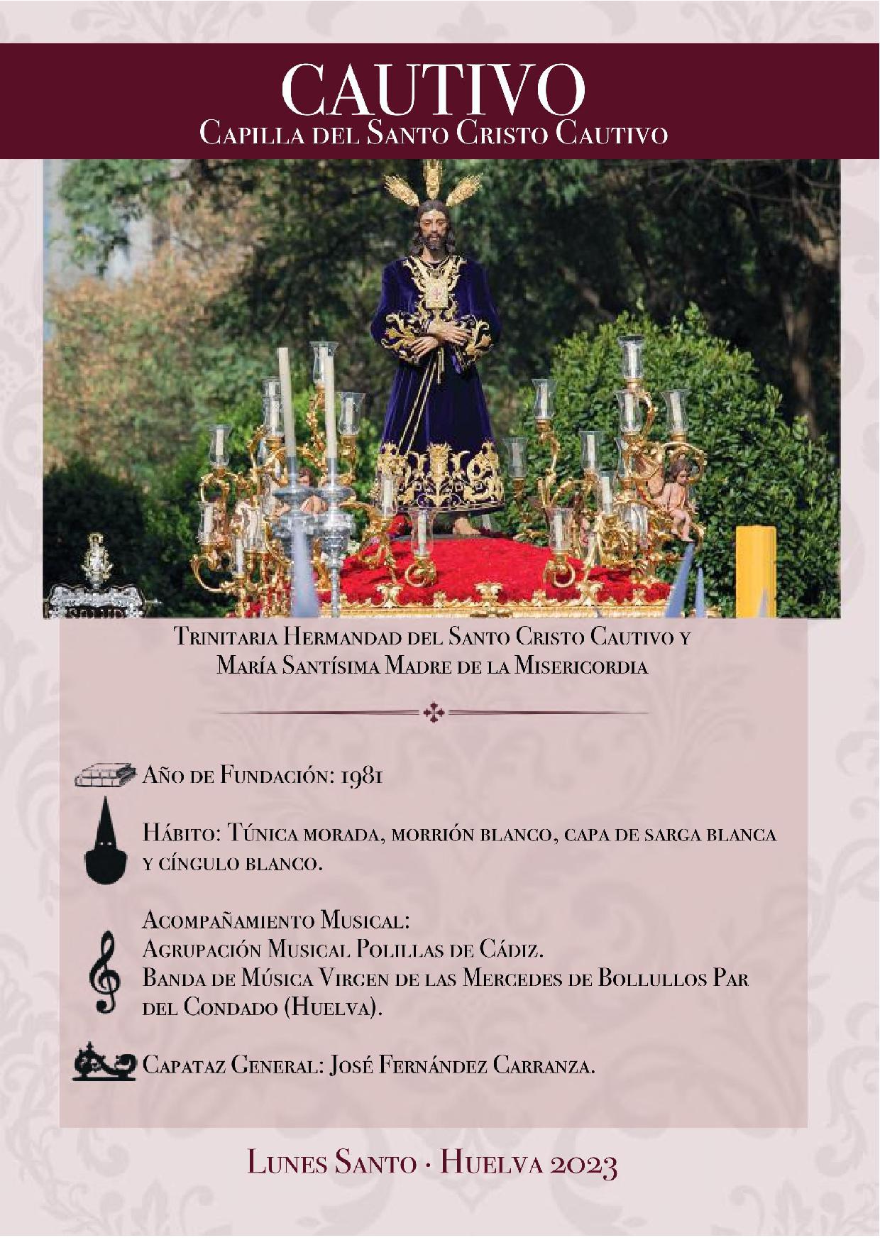 Horarios E Itinerarios De Las Procesiones De La Semana Santa De Huelva