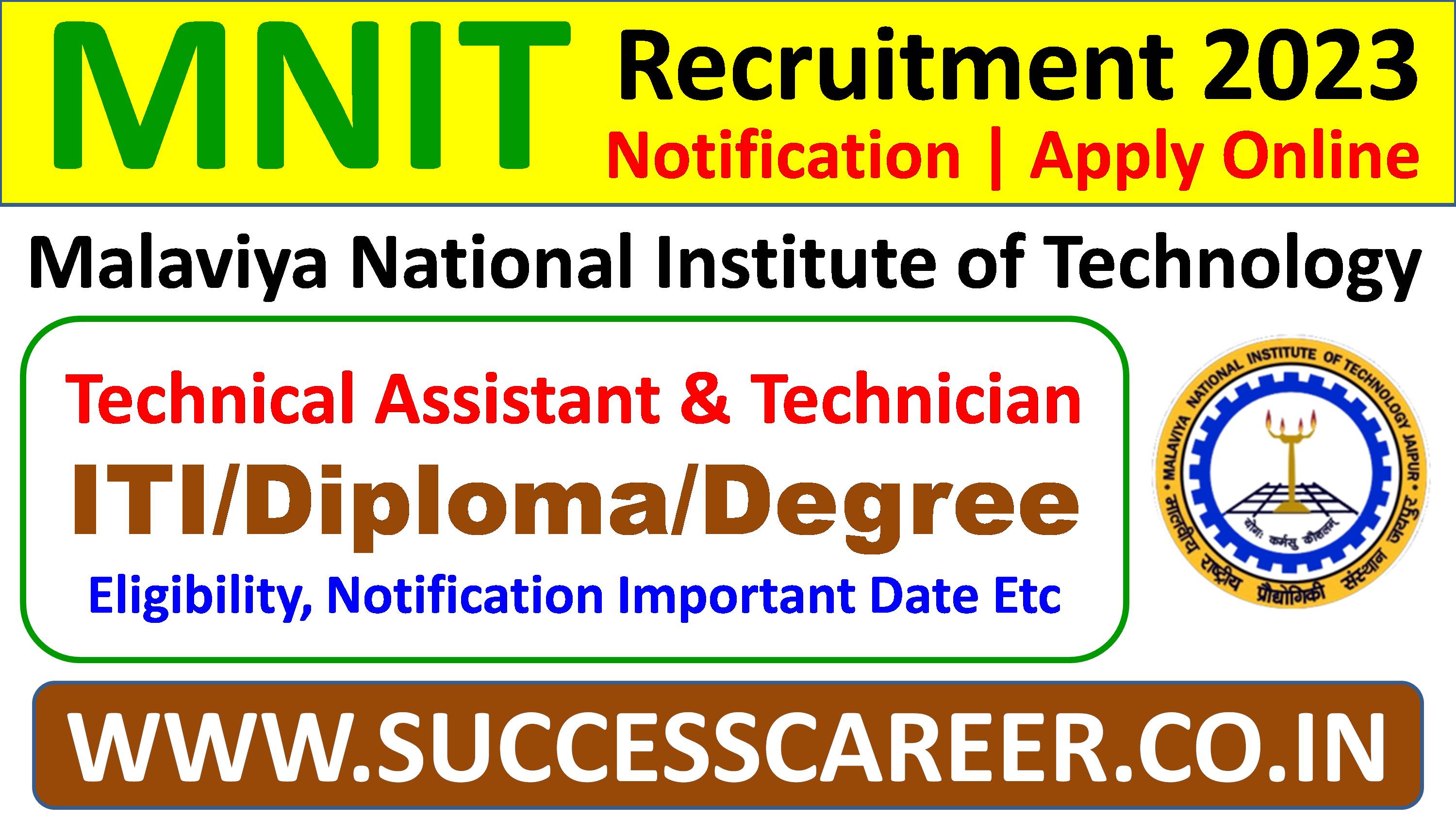 Mnit Technician And Technical Assistant Recruitment 2023 Success Career