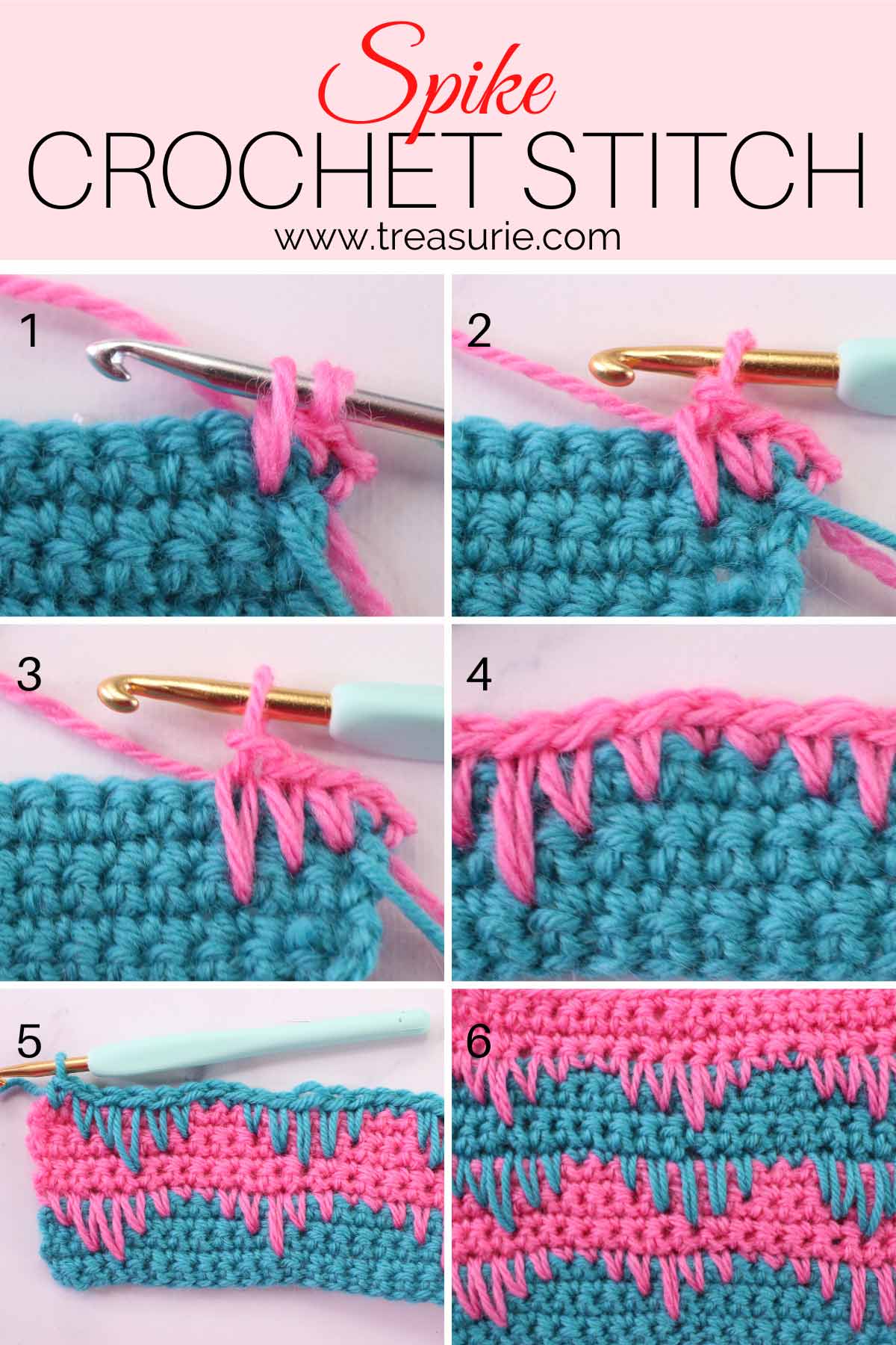 How To Crochet Spike Stitch Made Easy For Beginners Treasurie