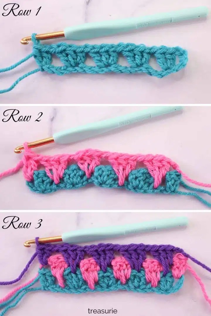 How To Crochet Spike Stitch Made Easy For Beginners Treasurie