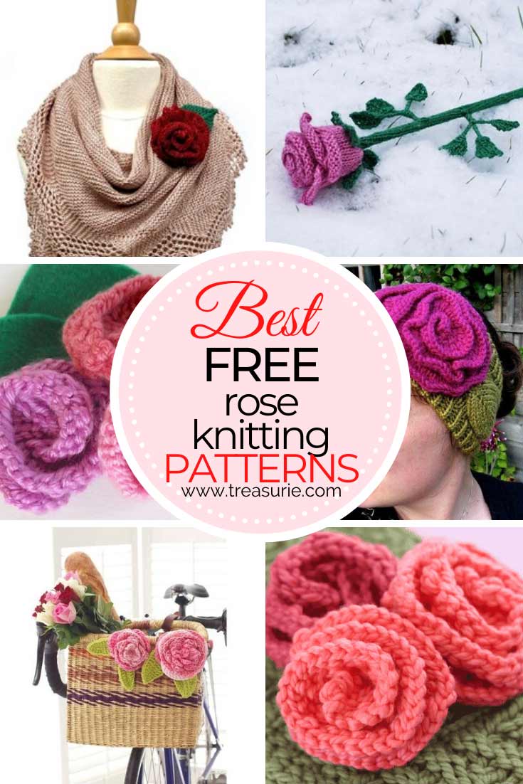 Rose Knitting Patterns 15 Of The Best For Free Treasurie