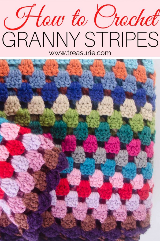 Granny Stripe Crochet And Blanket Pattern Treasurie