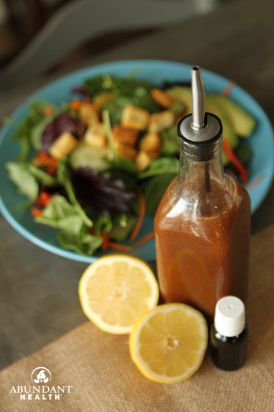 Lemon Balsamic Vinaigrette With Essential Oils