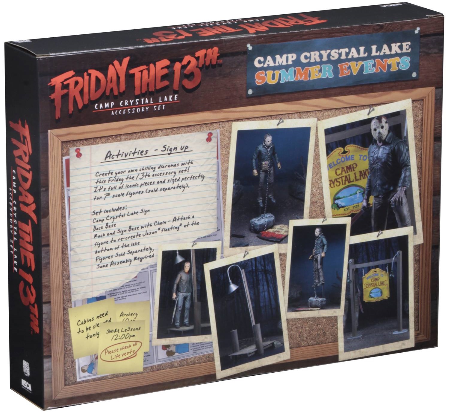 Friday The 13th Camp Crystal Lake Accessory Set Neca Jason Voorhees Tv