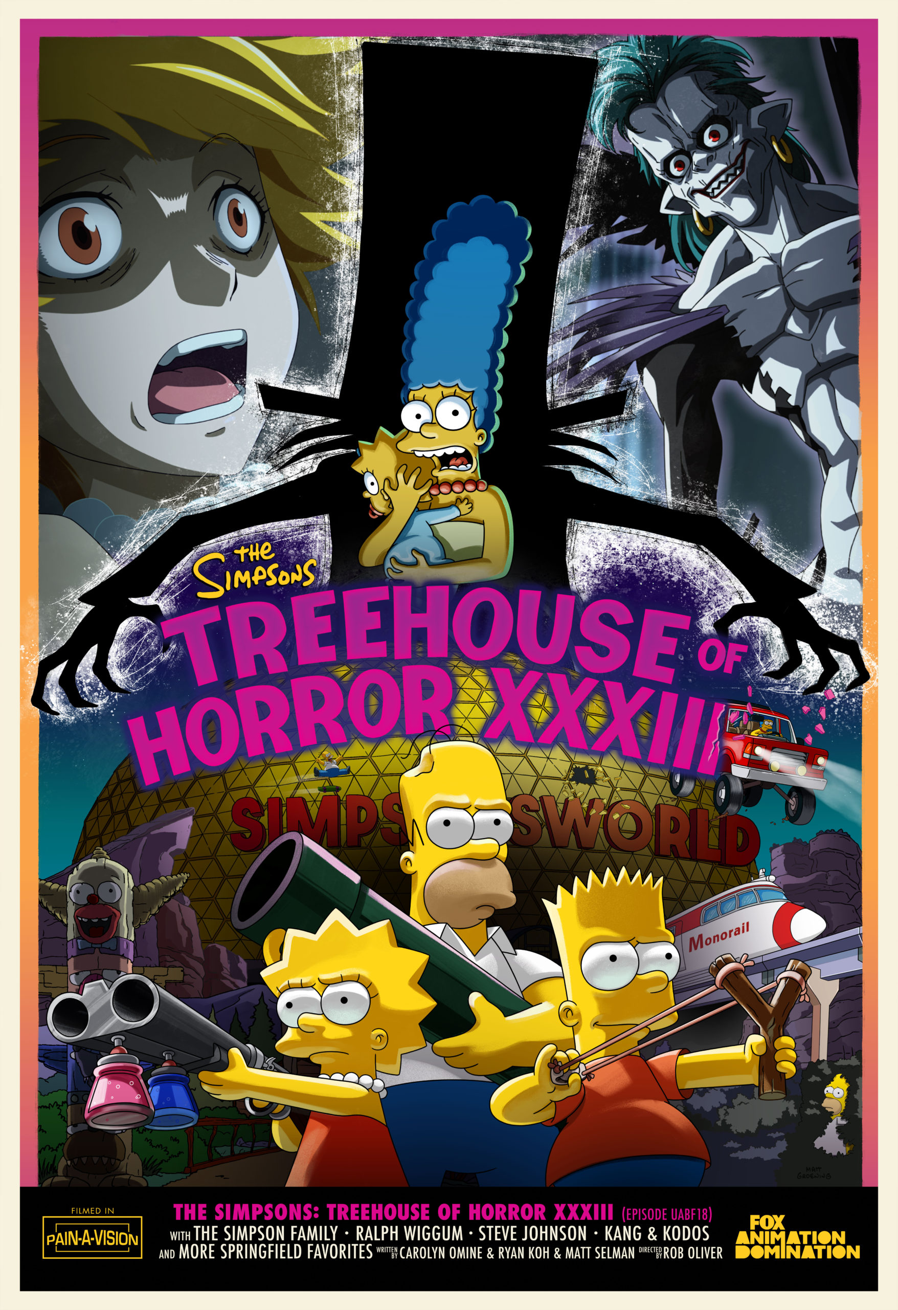 Treehouse Of Horror Xxxiii Images Preview Death Note Parody