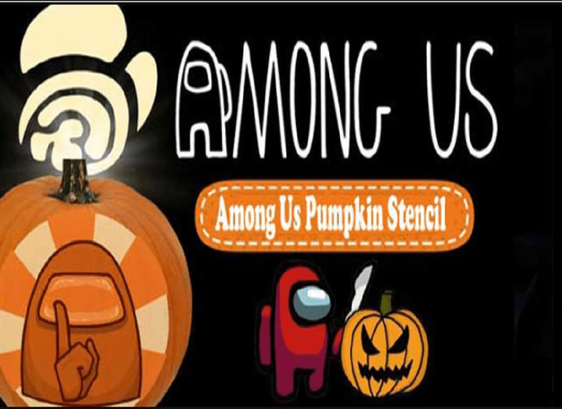 Among Us Pumpkin Stencil Printable