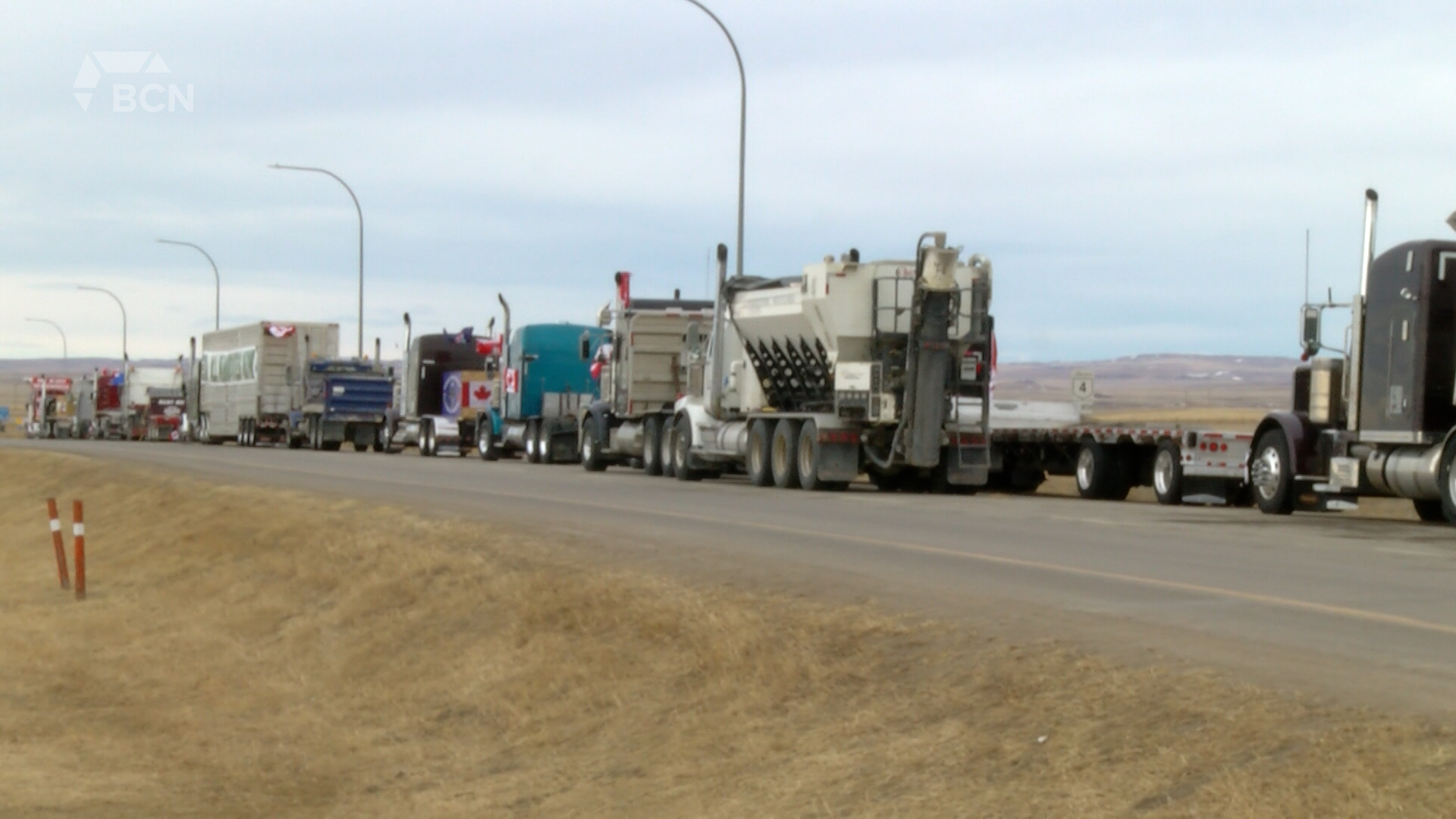 Traffic Getting Through At Coutts Protest Bridge City News October