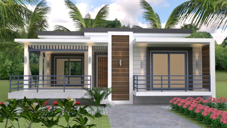 Sketchup Home Design Plan 10x13m With 3 Bedrooms Samphoascom