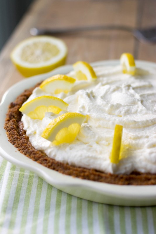 Lemon Cream Pie With Graham Cracker Crust Nourish And Fete