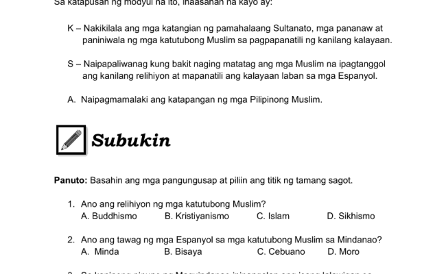 Ap10 Q4 Mod2 10 Araling Panlipunan Ikaapat Na Markaha