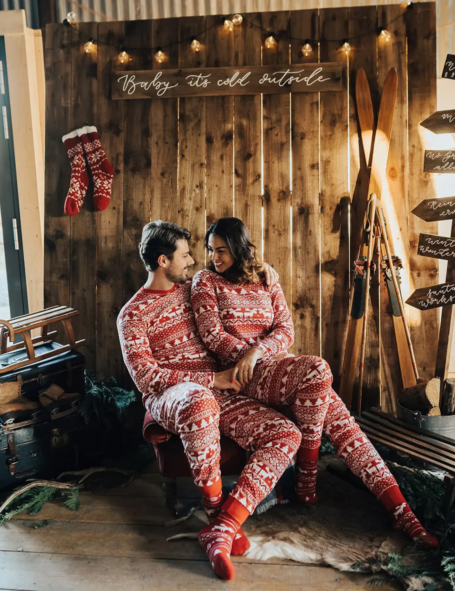 19 Cute Matching Christmas Pajamas For Couples