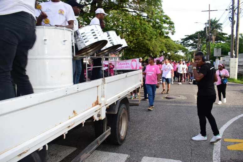 Guyana Police Force Supports Breast Cancer Awareness Walk 2022 Photos