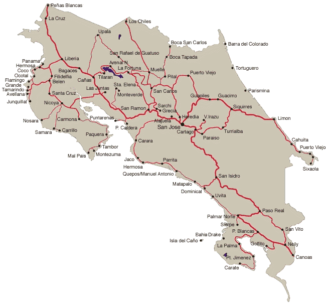 Otros Mapas Costa Rica Guías Costa Rica