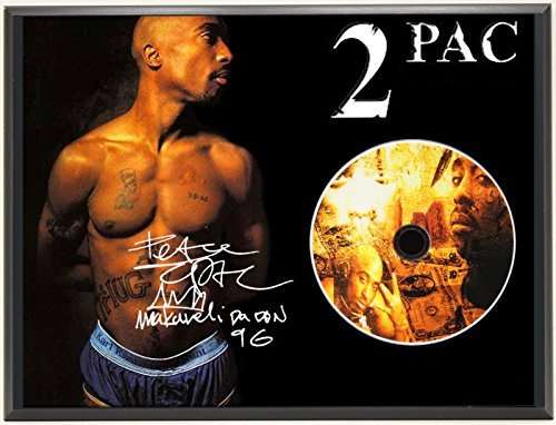 Tupac Shakur 2pac Ltd Edition Signature Series Picture Cd Display