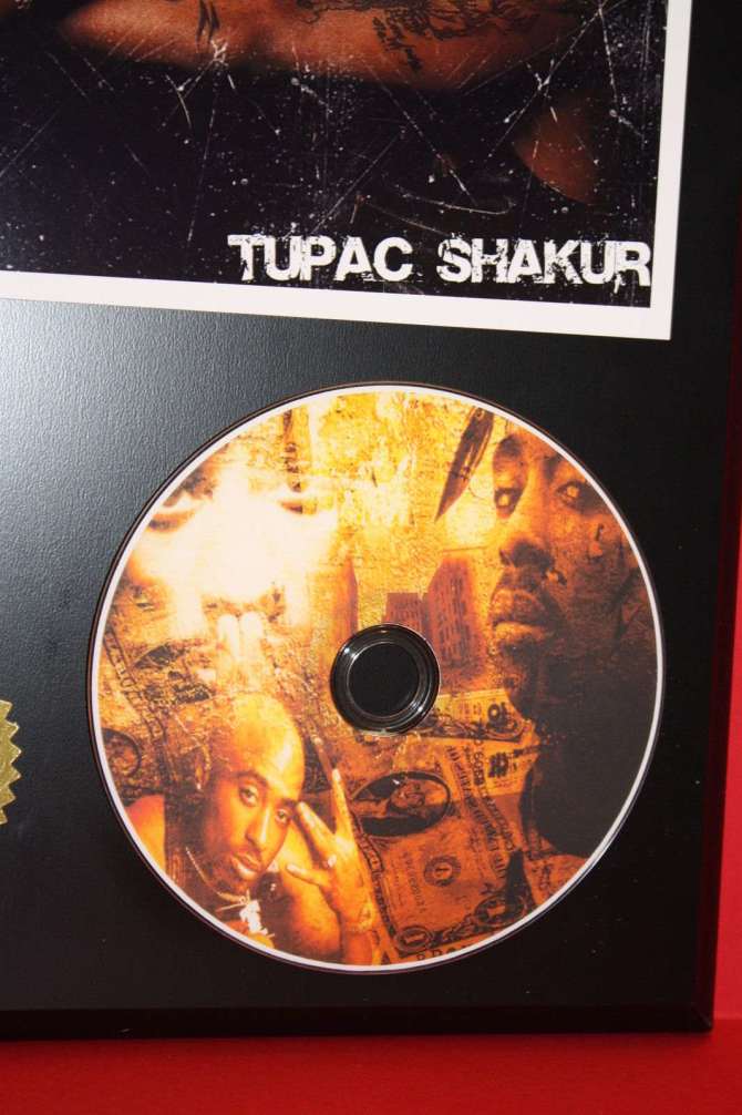 Tupac Shakur Limited Edition Picture Cd Disc Collectible Rare T Wall