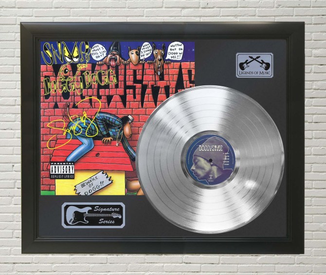 Snoop Dogg Doggie Style Platinum Lp Record Framed Signature Display