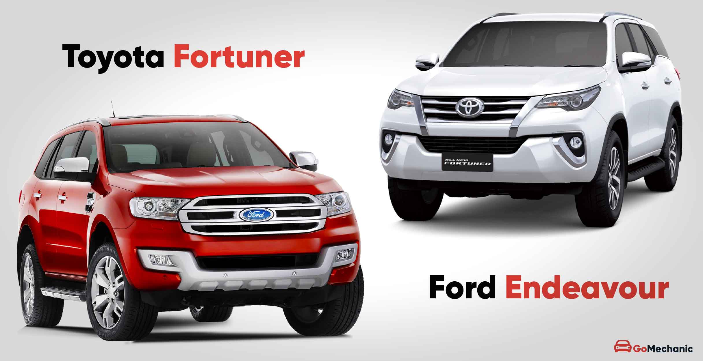 Toyota Fortuner Vs Ford Endeavour Battle In The Bs6 Era