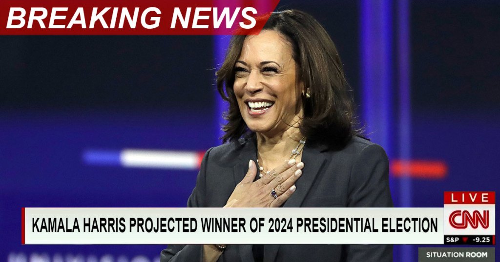 Breaking Cnn Projects Kamala Harris Winner Of 2024 Presidential