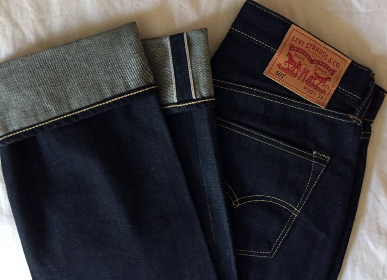 A New Pair Of Levis 501 Shrink To Fit Selvedge Jeans George Hahn