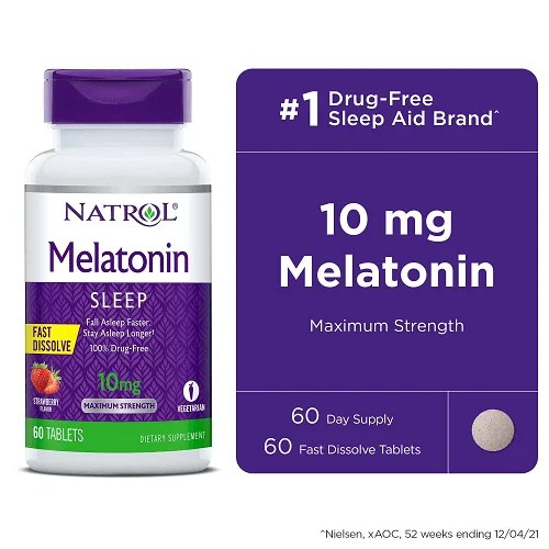 Natrol® Melatonin Sleep Aid Gummies Fall Asleep Faster Strawberry