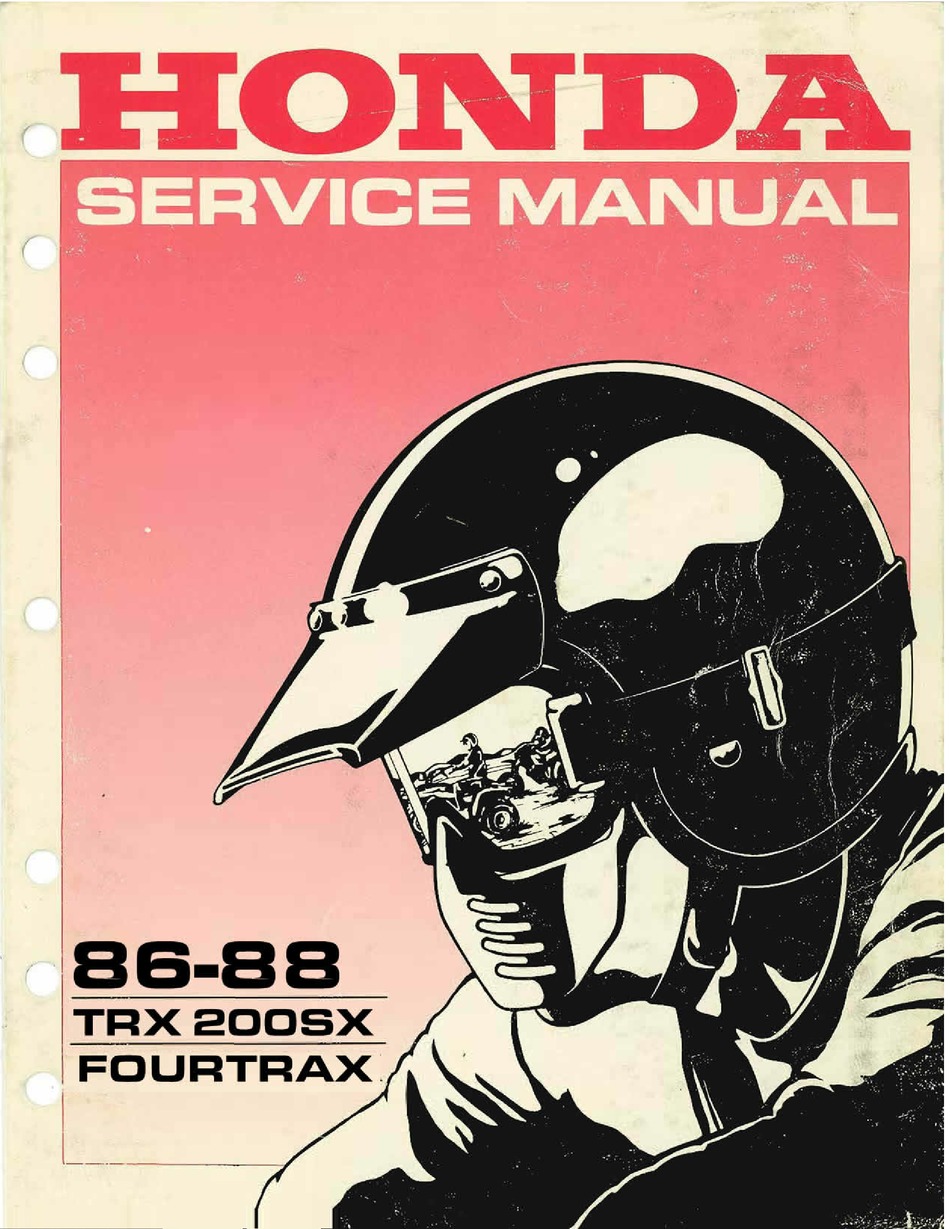 1986 Fourtrax 250 Atv Ignition Wiring Diagram Wiring Draw And Schematic