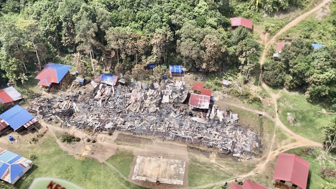 Miri Longhouse Fire Leaves 25 Villagers From Eight Families Homeless