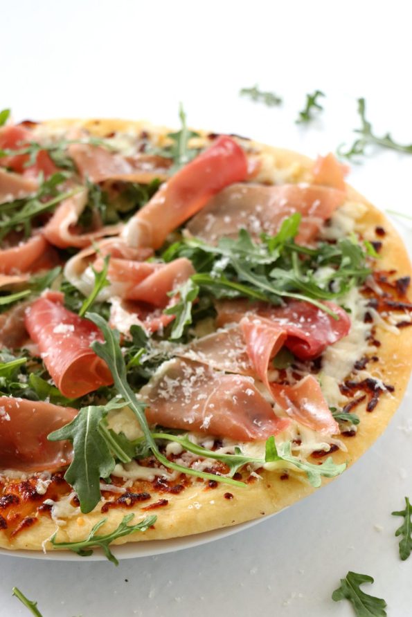 Homemade Prosciutto And Arugula Pizza Recipe Dash Of Savory