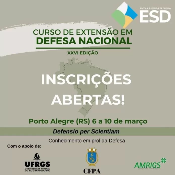 Curso De Extensão Em Defesa Nacional Cedn Está Com Inscrições Abertas