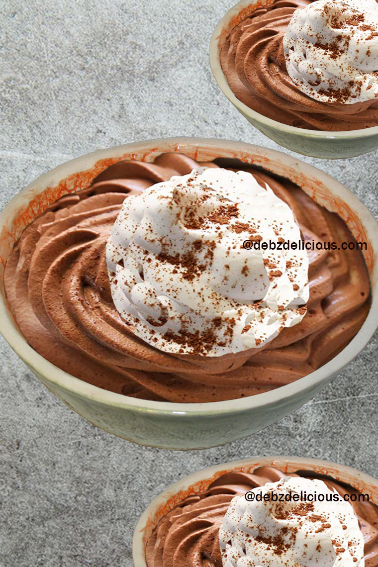 Easy 3 Ingredient Chocolate Mousse With Cocoa Powder Recipe