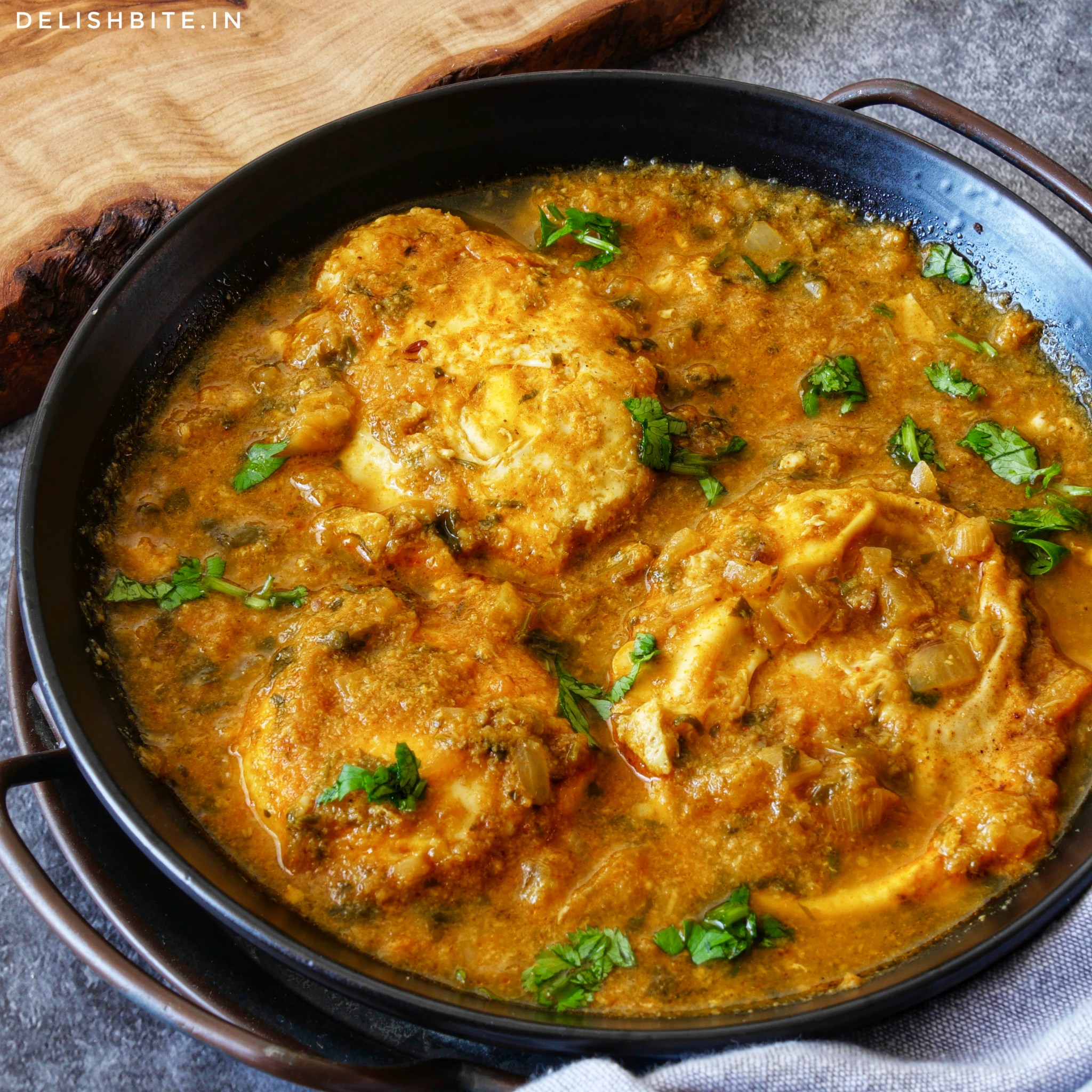 Egg Drop Curry Recipe Delishbite