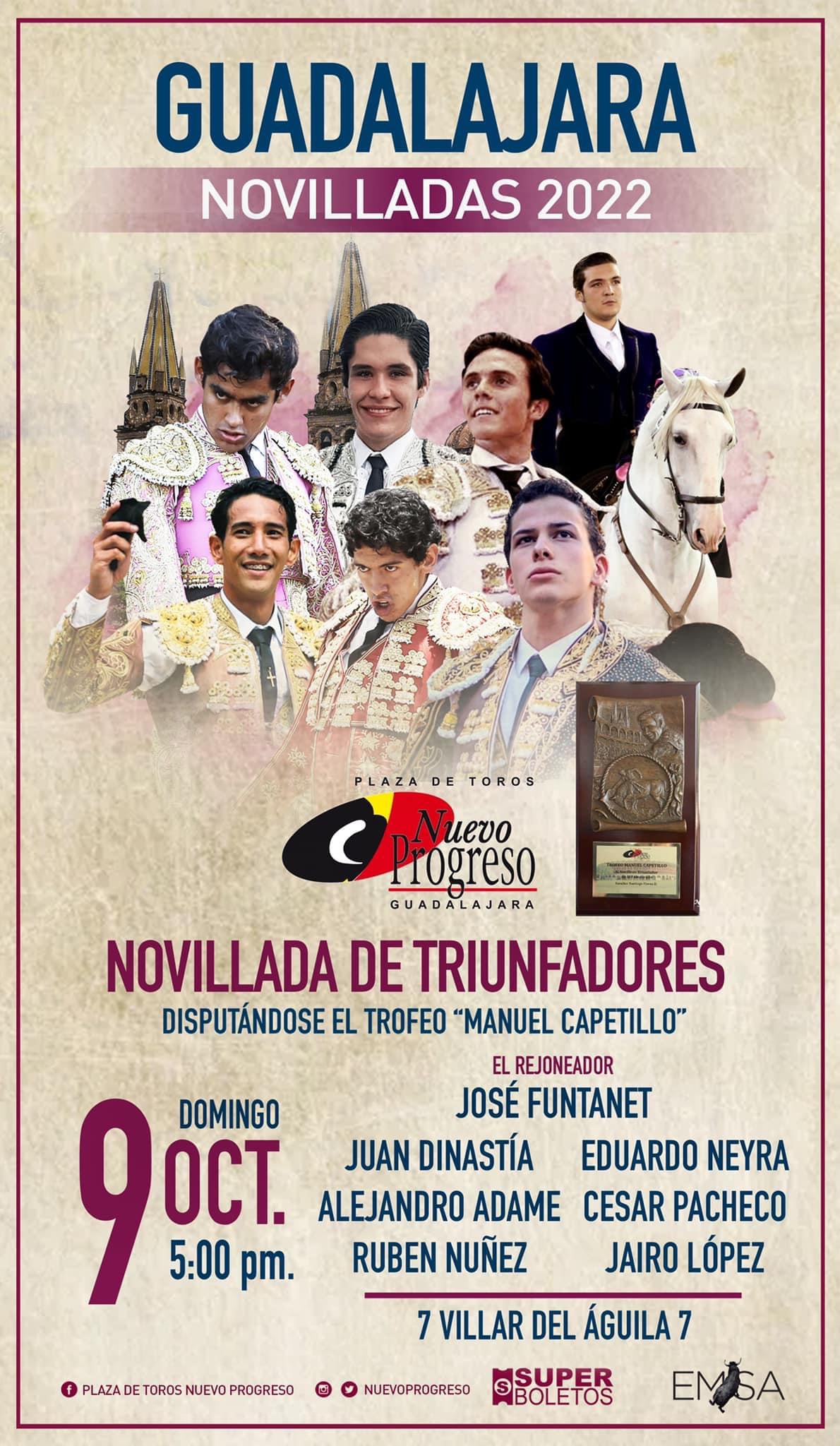 Guadalajara Presentan Cartel De Triunfadores Del Serial Novilleril