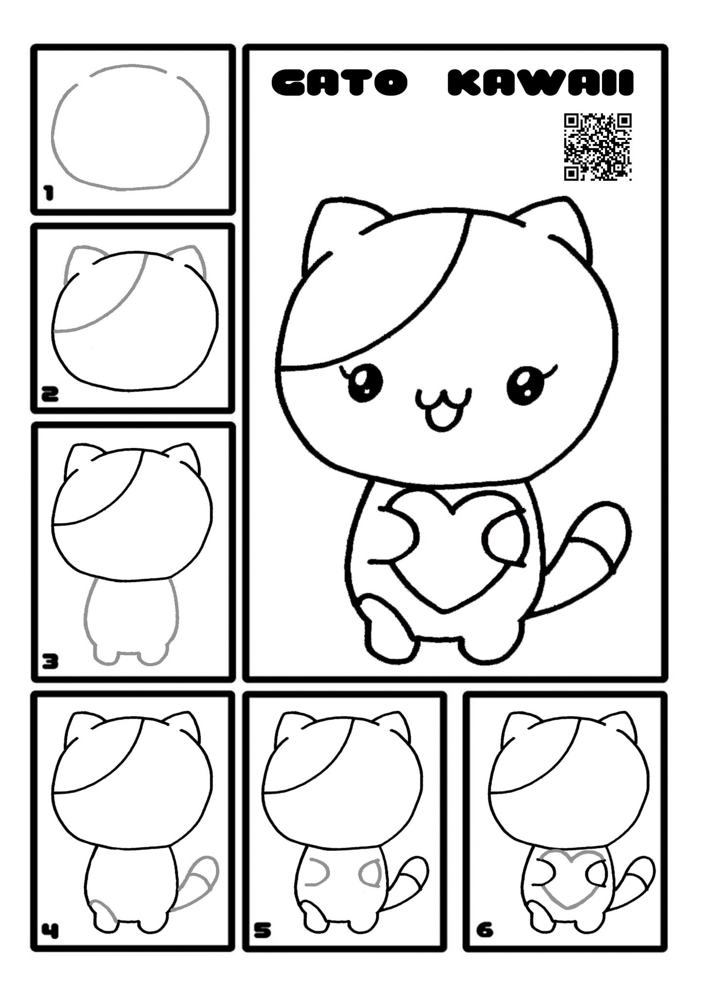 Imagenes Kawaii Para Dibujar Paso A Paso Dibujos Para Colorear Y Pintar