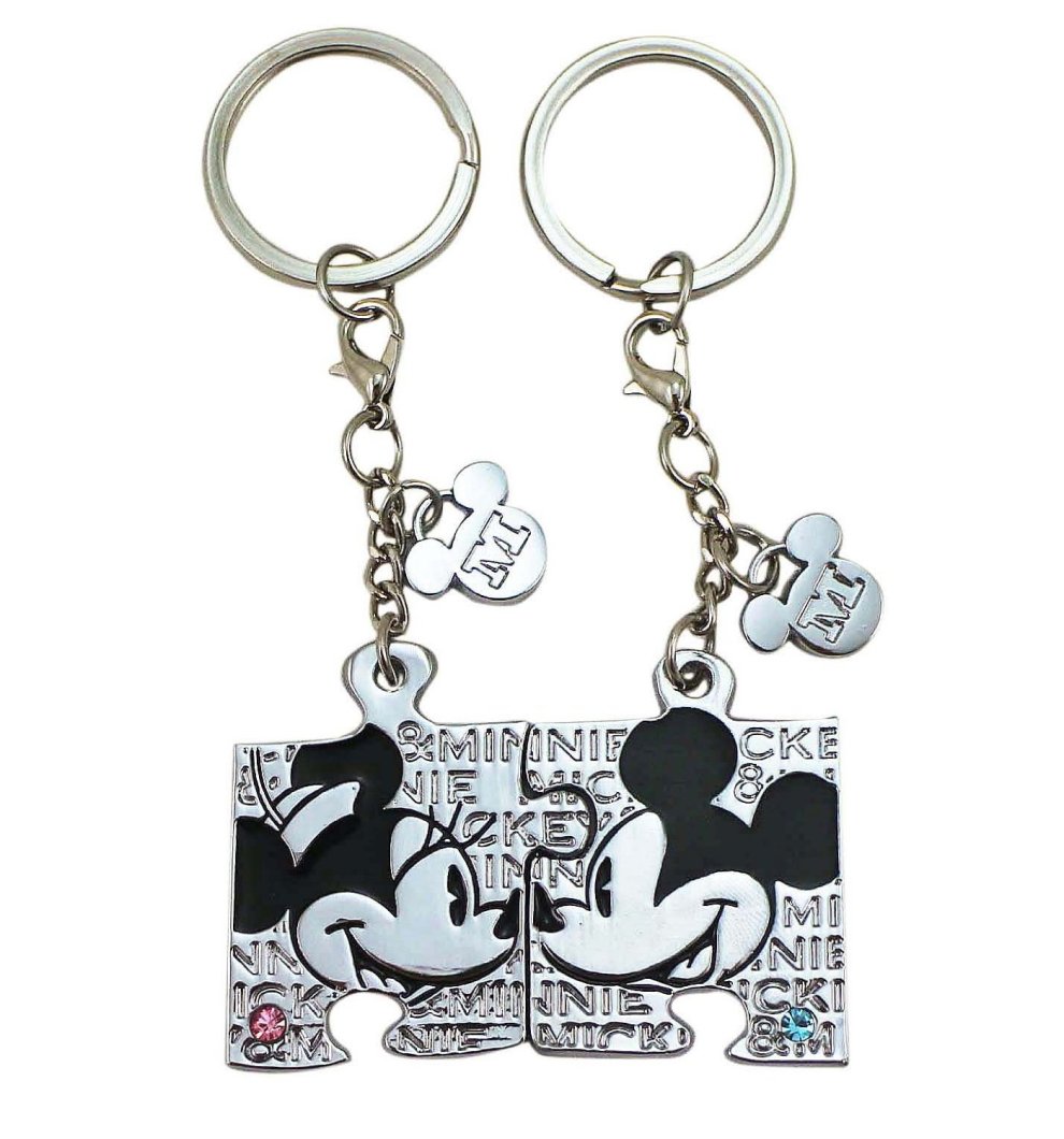Disney Discovery Mickey And Minnie Couples Key Chains