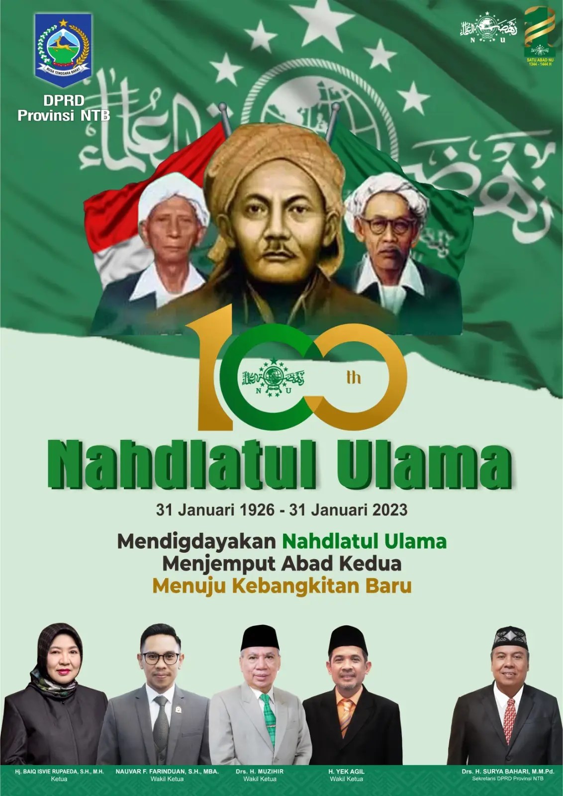 Peringatan 100 Tahun Nahdlatul Ulama Dprd Provinsi Ntb