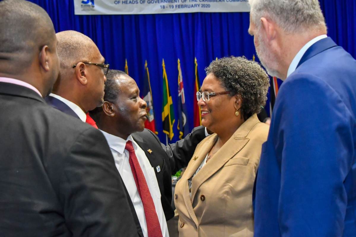 Prime Minister In Barbados For Inter Sessional Meeting Of Caricom Heads