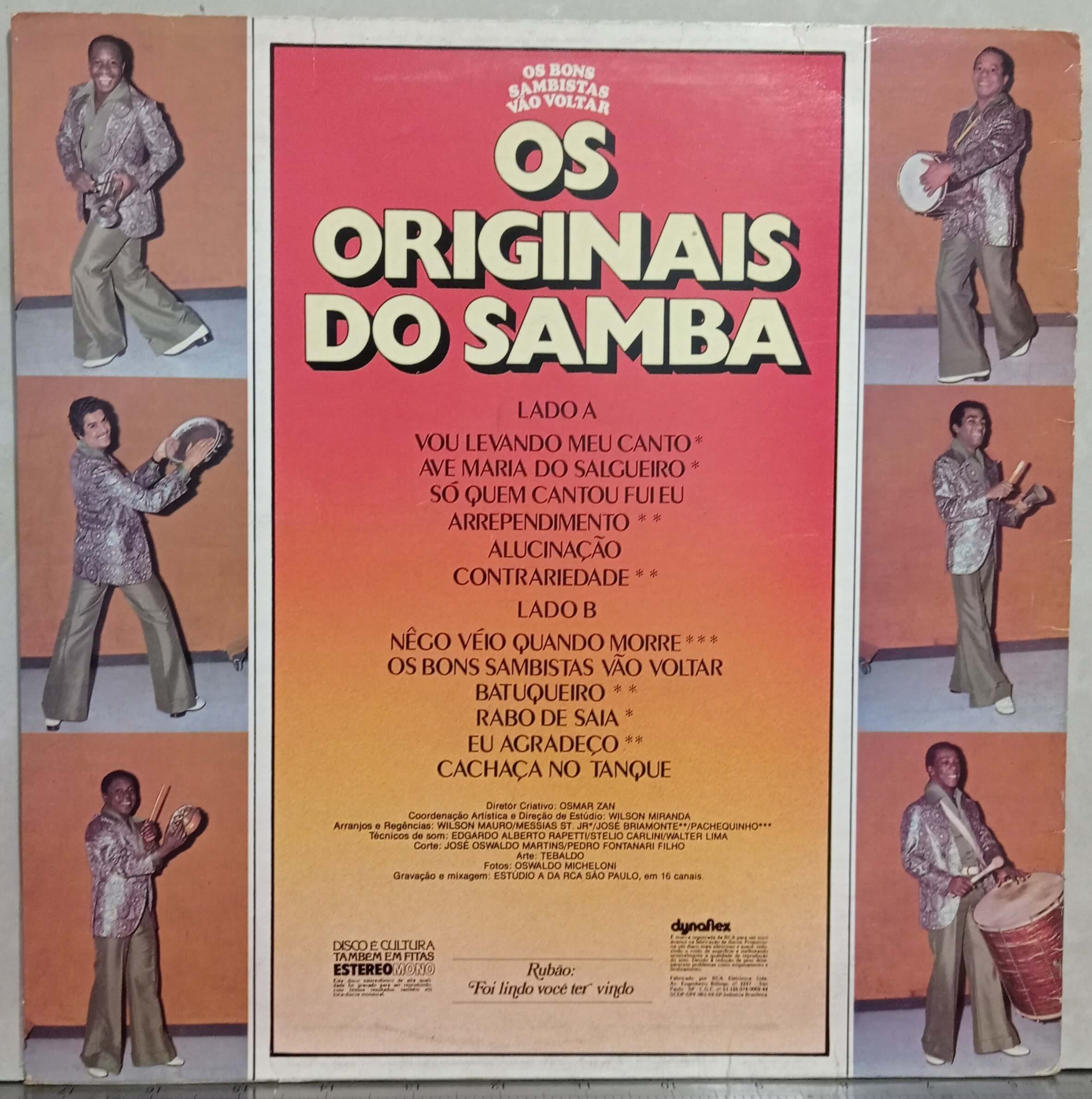 Os Originais Dos Samba Os Bons Sambista VÃo Voltar 1977 Rca D