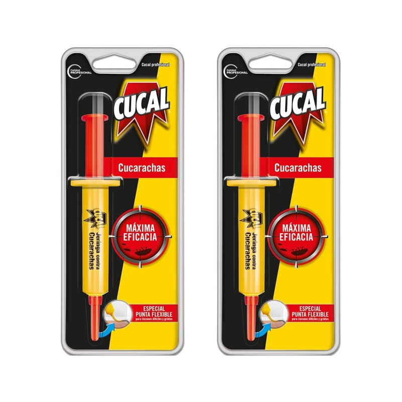 Insecticida Cucal Jeringa En Gel Contra Cucarachas 10gr Encajados