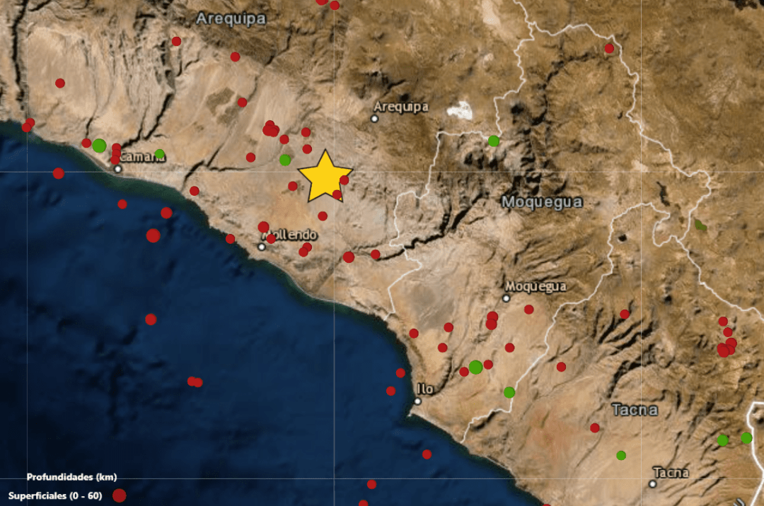 Temblor En Arequipa Sismo De Magnitud 55 Se Registró Hoy 16 De