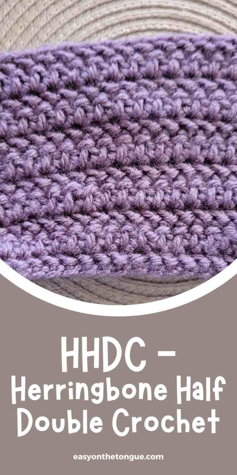 Herringbone Half Double Crochet Stitch Video Tutorial