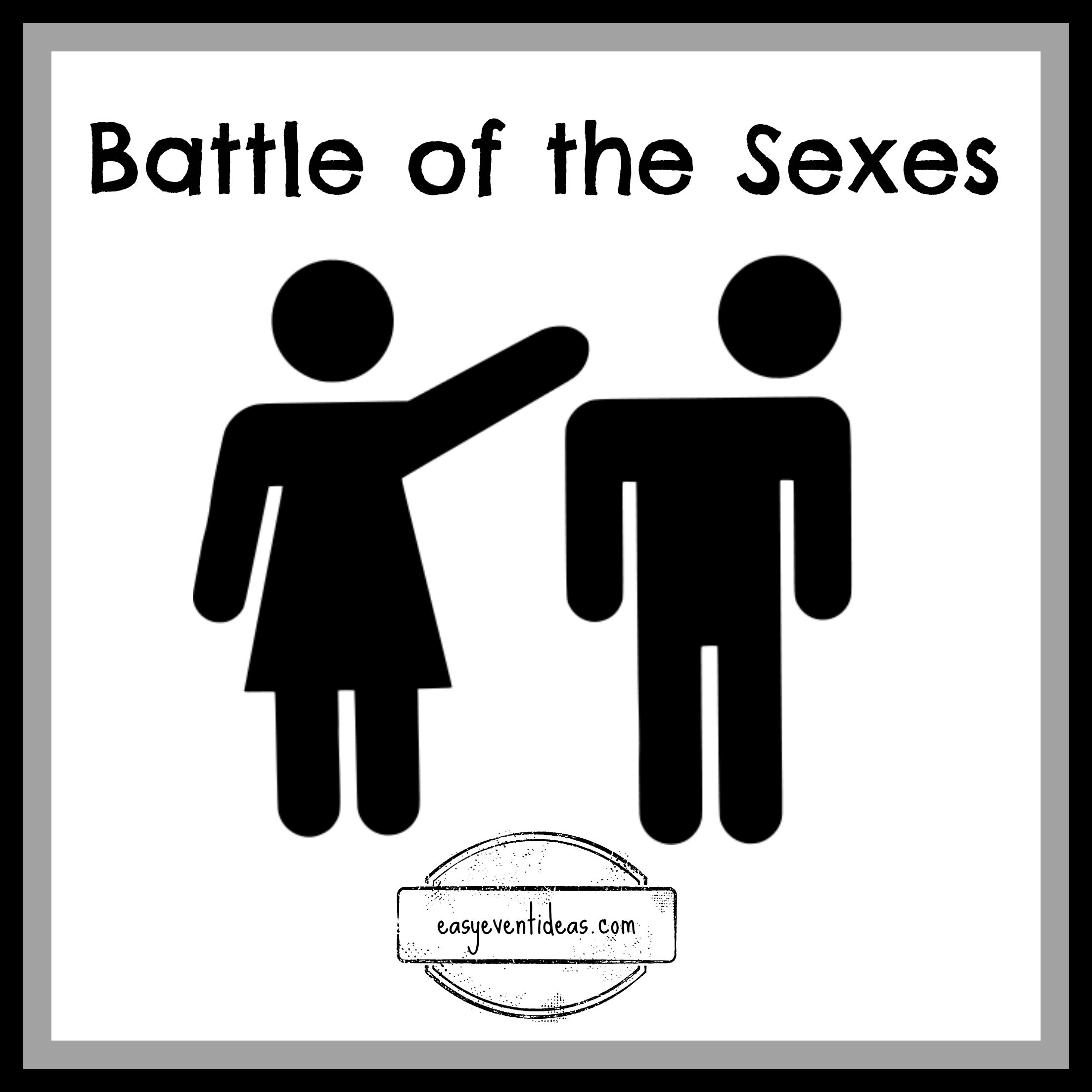 Battle Of The Sexes Game Easy Event Ideas