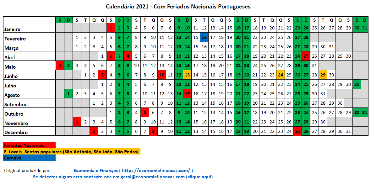 Calendario 2021 Em Excel Gratis Plantillas Calendario En Excel 2021