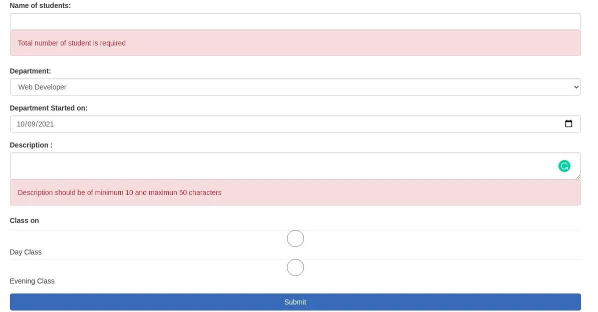 Reactive Form Validation In Angular Form Validation In Angular Hot